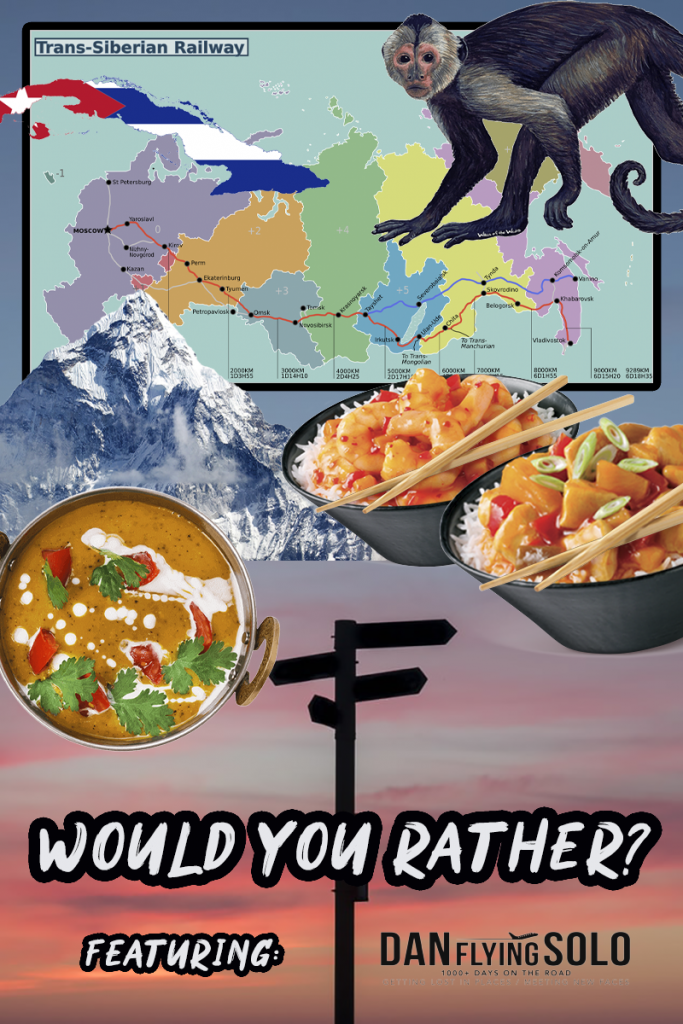 Would You Rather? With Dan from Dan Flying Solo! – Travel Medals